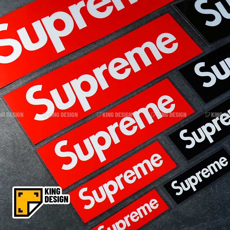 King Car Stickers Street Wear Supreme Reflective Car Stickers Trendy ...