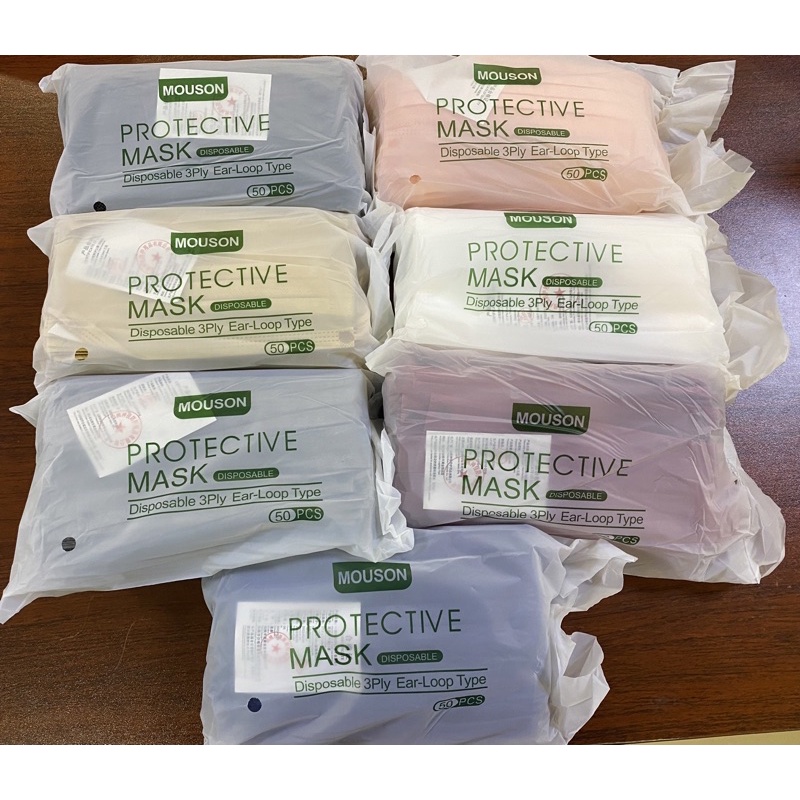 Mouson High Quality 3Ply Disposable Surgical Face Mask 50 pcs | Shopee ...