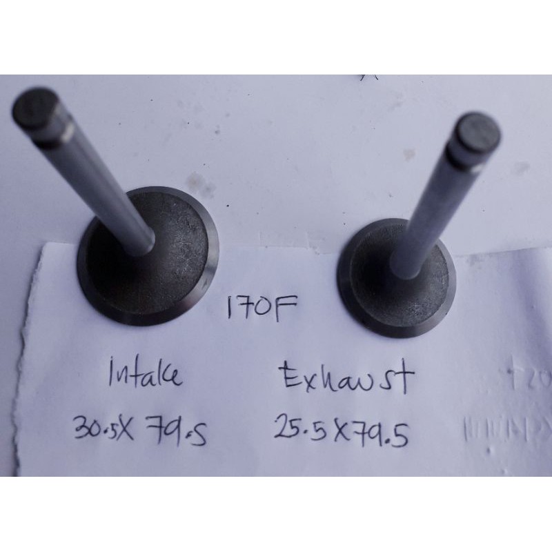 Yamma, Yamada, Kingstone Engine Valve set 170f for aircooled diesel ...