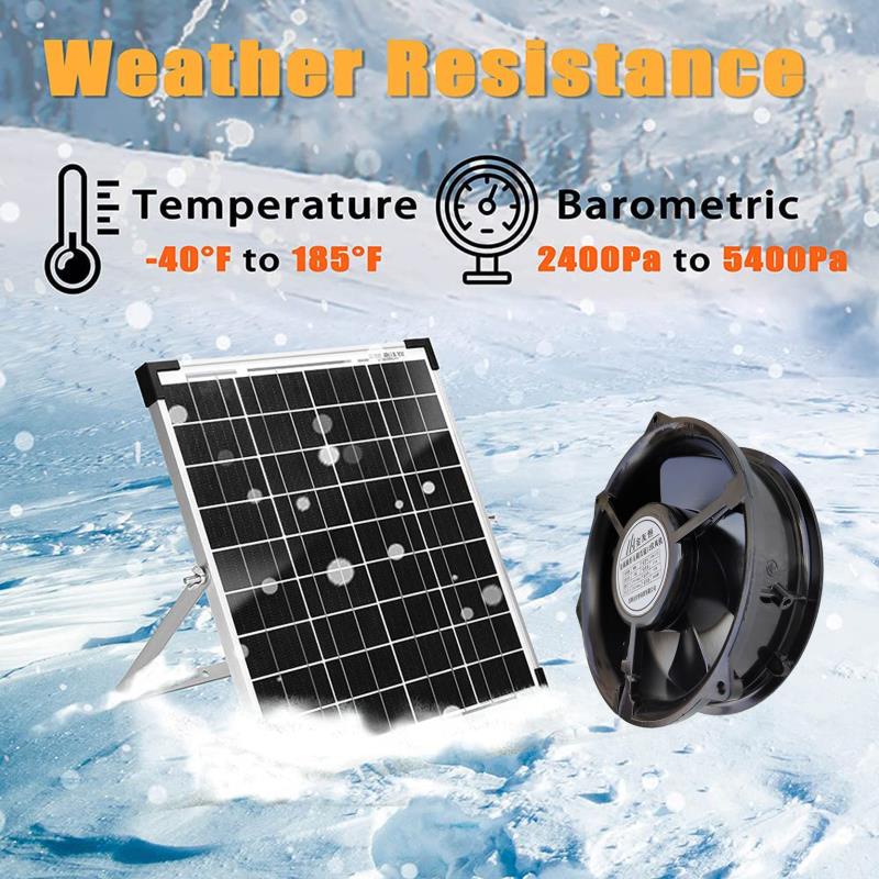 Solar roof duct fan powerful 12V household ventilation fan range hood ...