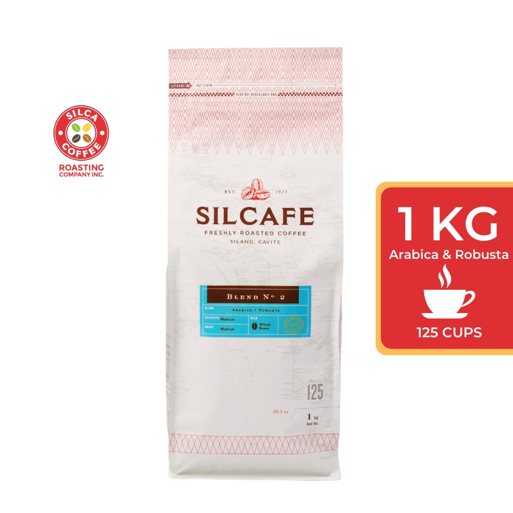 Silcafe Blend No. 2 Whole Coffee Beans - 1KG | Shopee Philippines