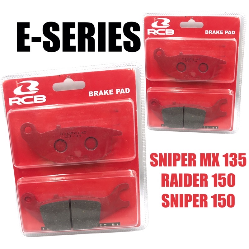 ️ RCB / RACING BOY REAR DISC PAD E-SERIES FOR RAIDER 150/SNIPER 150 ...