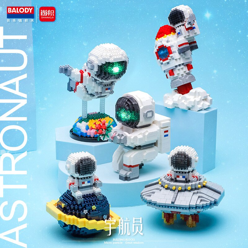 Balody Mini Blocks Spaceman Building Toy Astronaut Educational Bricks ...