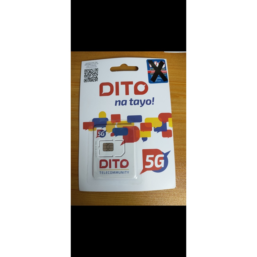 DITO SIM CARD 5G READY WITH 3GB FREE DATA (ACTIVATED) | Shopee Philippines