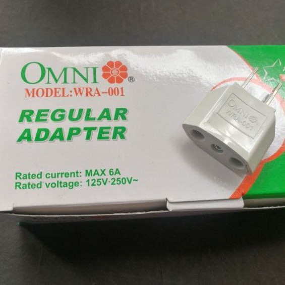 Omni Regular / Round to Flat Adapter WRA-001 | Shopee Philippines