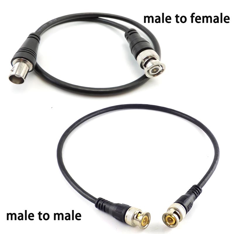 BNC Male Female Video Connector Extension Adapter Wire Cable Plug For ...