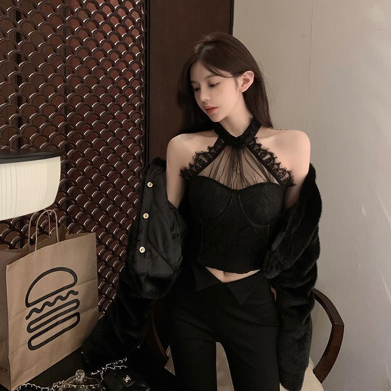 Miss titi Sister Roll 4 Girlfriends's Meimeiko Lace Vest Mesh Halter ...