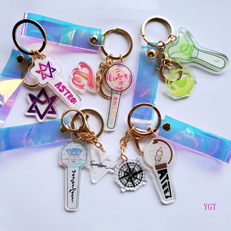 YGT Stray Kids GOT7 ATEEZ Cartoon KeyChain Quality Acrylic Gift ENHYPN ...