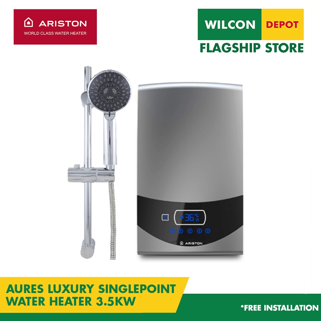 ARISTON Aures ST35E Luxury Single Point Water Heater 3.5 by Wilcon ...