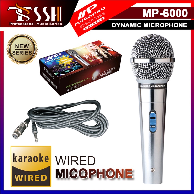Megapro MP-6000 Professional Vocal Dynamic Microphone | Shopee Philippines
