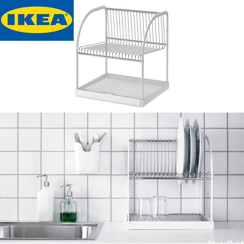 Ikea BESTAENDE Dish Drainer 2-layer stainless steel/2-Tier Tier Rack ...