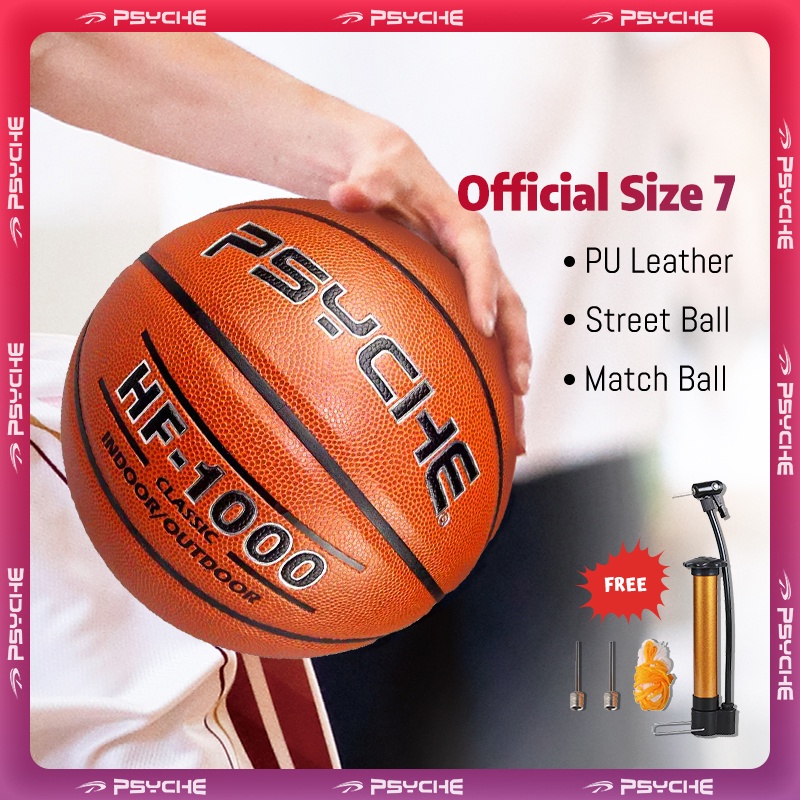 「Psyche」 Original Basketball Ball Size 7 Leather Outdoor Indoor Street ...