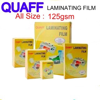 Laminating Film ID Size 65×95 125Mic 100Sheets Quaff Brand | Shopee ...
