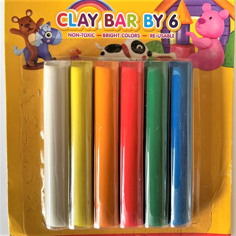 Joy Modeling Clay Bar Sticks 6 Colors Assorted | Shopee Philippines