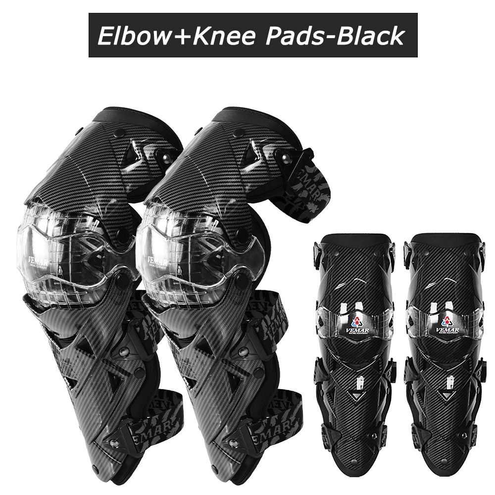 Vemar 4pcs Motorcycle Knee Brace Pad MX MTB DH ATV Motocross Knee Guard ...