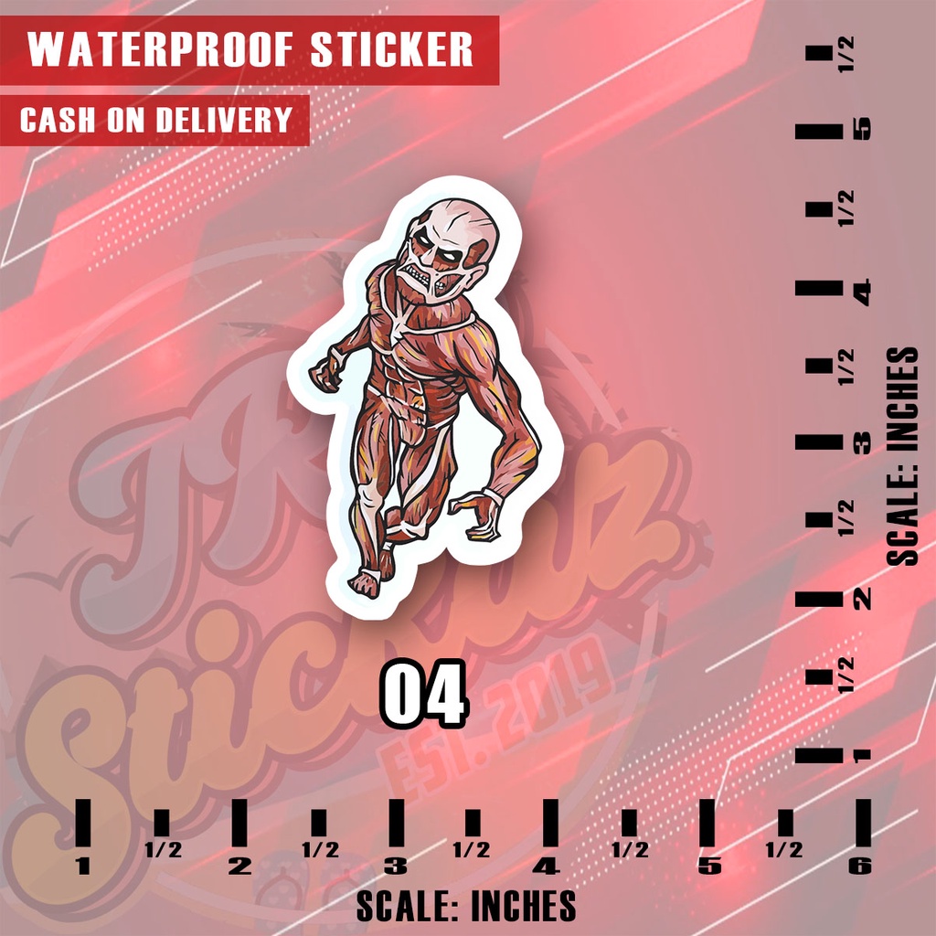 Attack On Titan Anime Inspired Stickers | Hologram / Vinyl | JRP ...