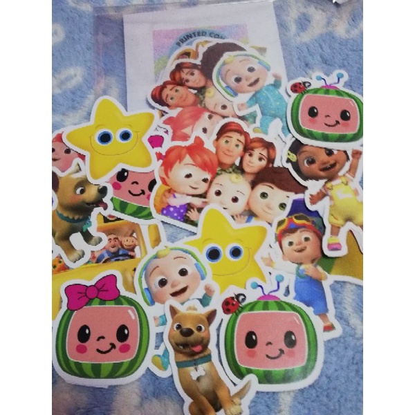 Cocomelon Glossy Stickers LOGO and Cocomelon Family | Shopee Philippines