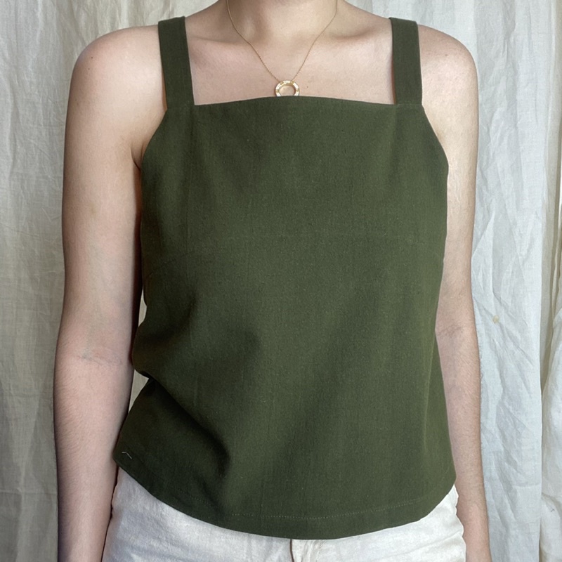 Nikocia Linen Cami Top (plus and regular size) | Shopee Philippines