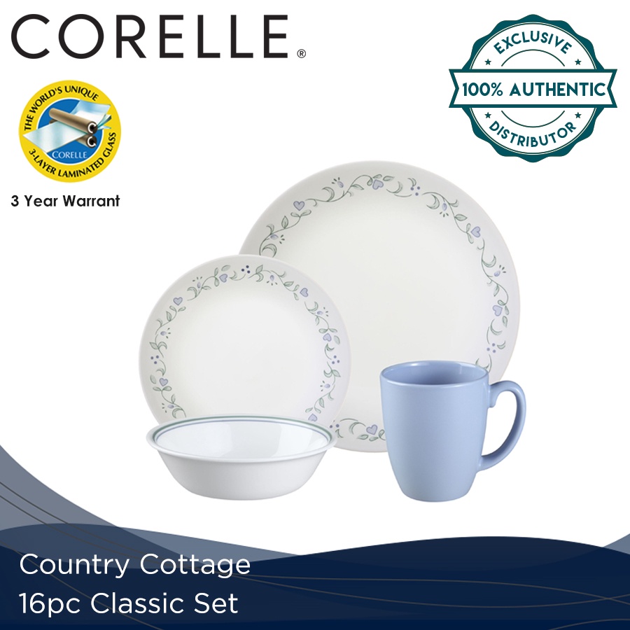 Corelle 16pc Classic Set Country Cottage | Shopee Philippines