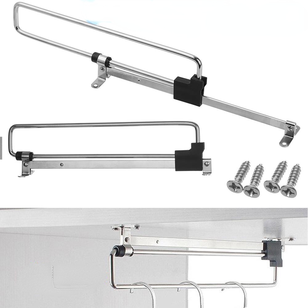 Cabinet Hanging Clothes Rail Multi-function Clothes Hanger Wardrobe ...