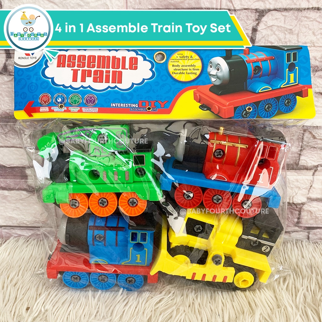 COD 4 in 1 Thomas and Friends Assemble Train Kids Toy Set | Shopee ...