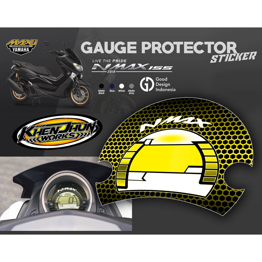 Gauge Protector Sticker Film Nmax 155 Yellow V2 | Shopee Philippines