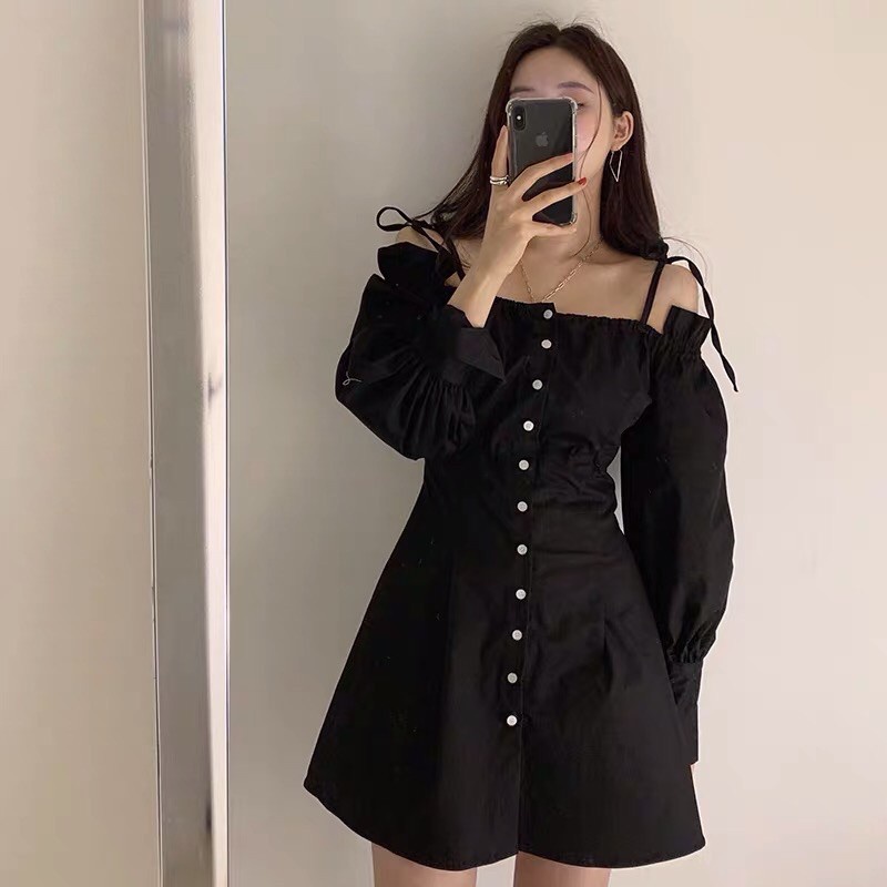 Only.Fashion Off Shoulder Polo Dress #A2401 | Shopee Philippines