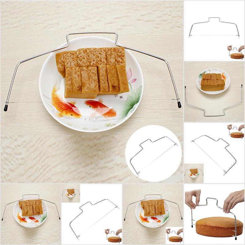 fors GTH Adjustable Wire Cake Slicer Leveler Pizza Dough Cutter Trimmer ...
