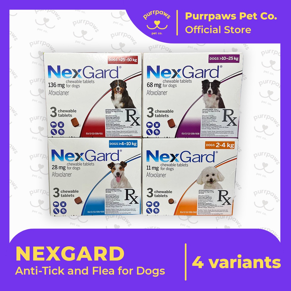 Nexgard Chewable With Sticker Per Box for Dogs | Shopee Philippines
