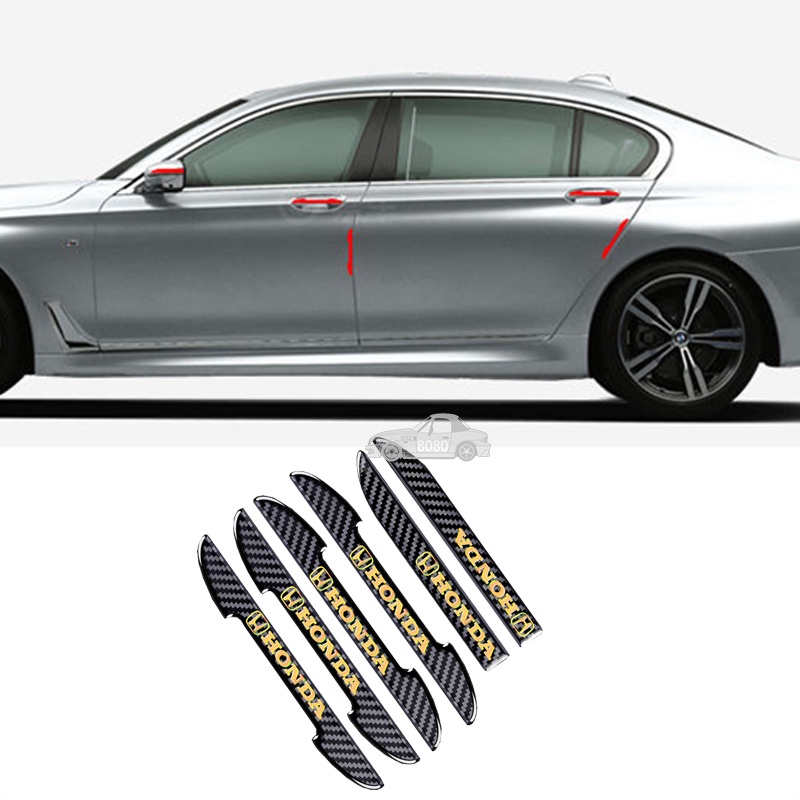 6pcs/set Modified Carbon Fiber Car Rearview Mirror Anti-Collision ...