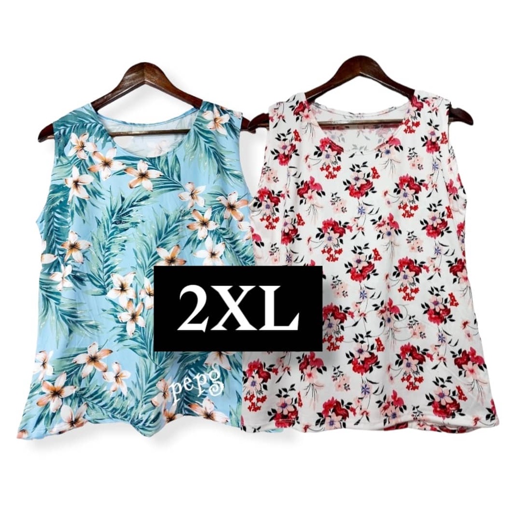 SHOSIES (2XL) Women Plus-size Pambahay Tank/Sando for Women (2XL Only ...