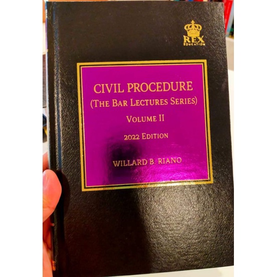 RIANO-CIVIL PROCEDURE VOL.2 2022 | Shopee Philippines