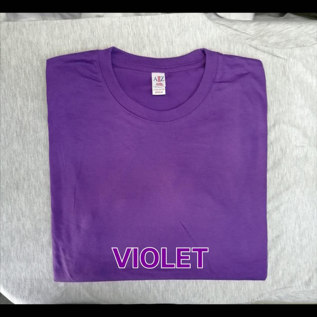 AIIZ ULTRA COTTON PLAIN TSHIRT ROUNDNECK FOR ADULT (UNISEX) (COLORED ...