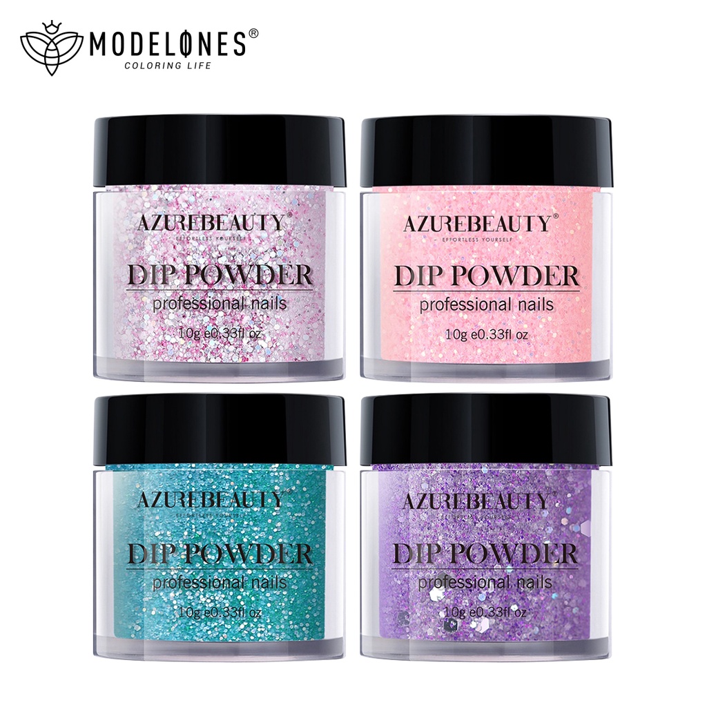 MODELONES Dipping Powder Nail Dip Liquid Art 24 Colors Colorful Long ...