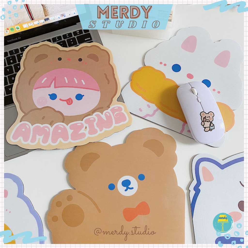 Mouse pad, large size waterproof Mouse pad with cute drawings | Shopee ...