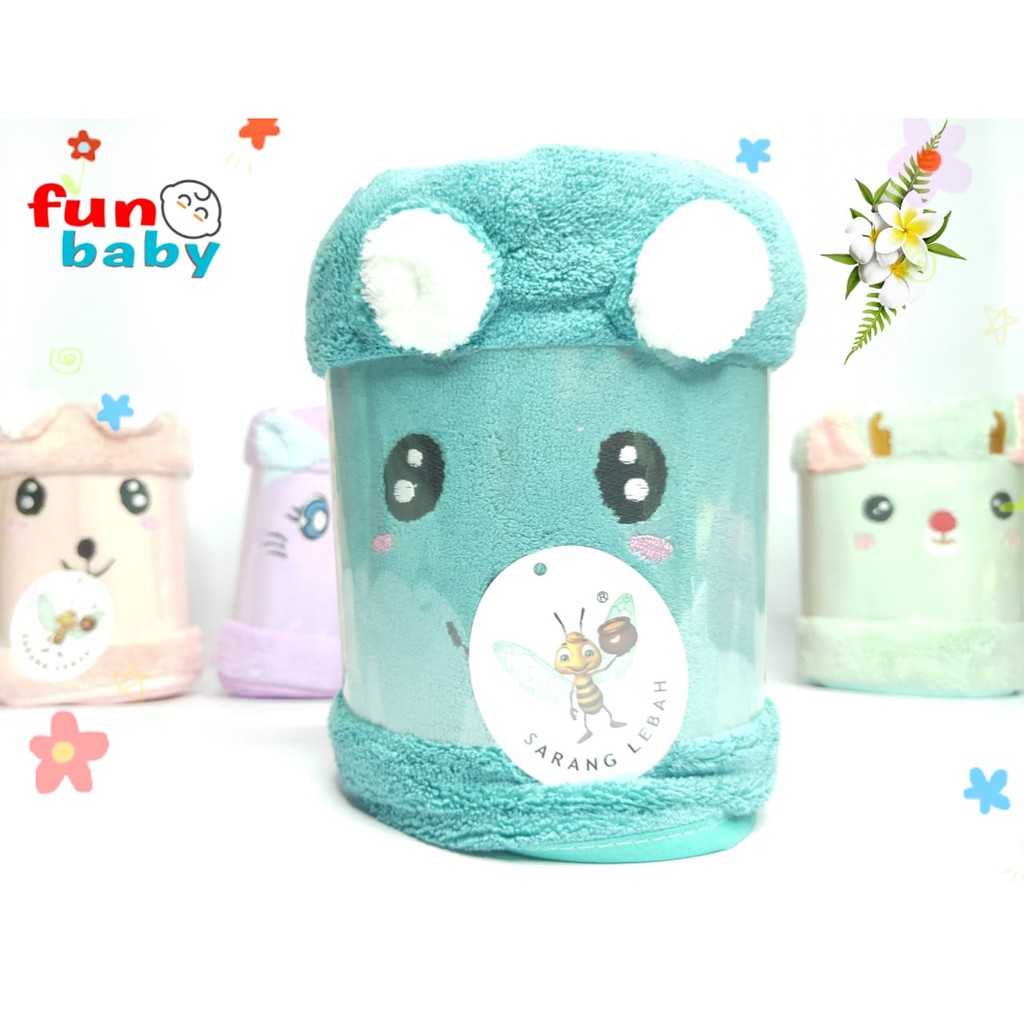 Premium Microfiber Fleece baby towel, cute patterned towel that absorbs ...