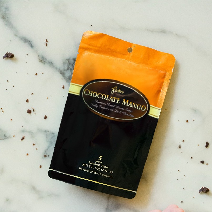 Freshco Dark Chocolate Dried Mangoes (60 grams/pack) | Shopee Philippines