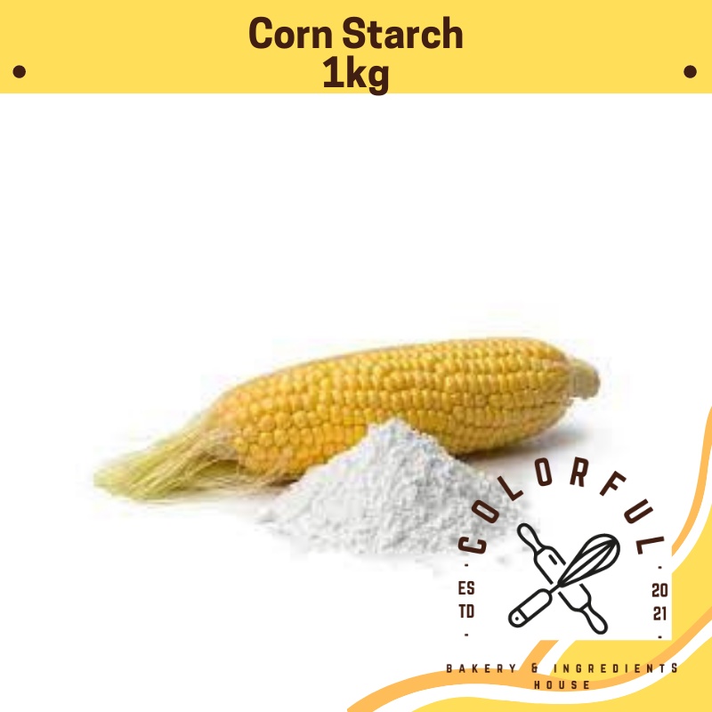 Korea Corn Starch / Corn flour / Tepung Jagung / 玉米粉 1kg | Shopee ...