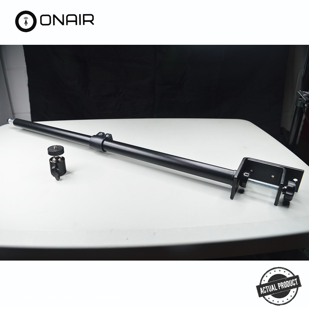 ONAIR Webcam Ring Light DSLR Camera Desktop Stand with C- Clamp and ...