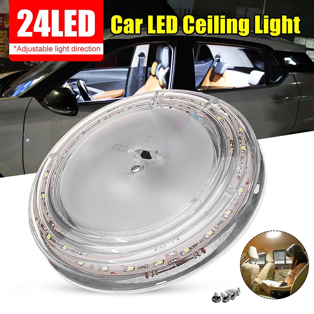 LED Car Interior Light Roof Ceiling Reading Light Downlight Dome ...