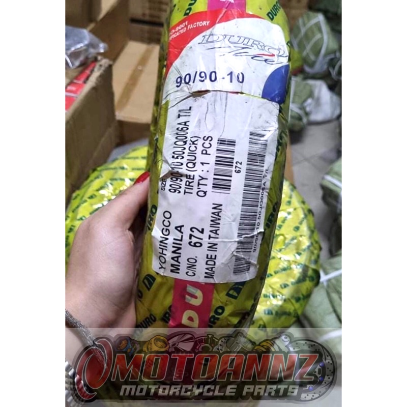 DURO TIRES 90/90x10 TUBELESS | Shopee Philippines