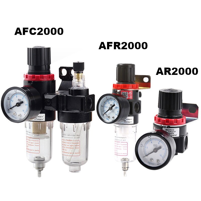 Mini Air Control Unit 1/4 Inch Air Compressor Filter Regulator | Shopee ...