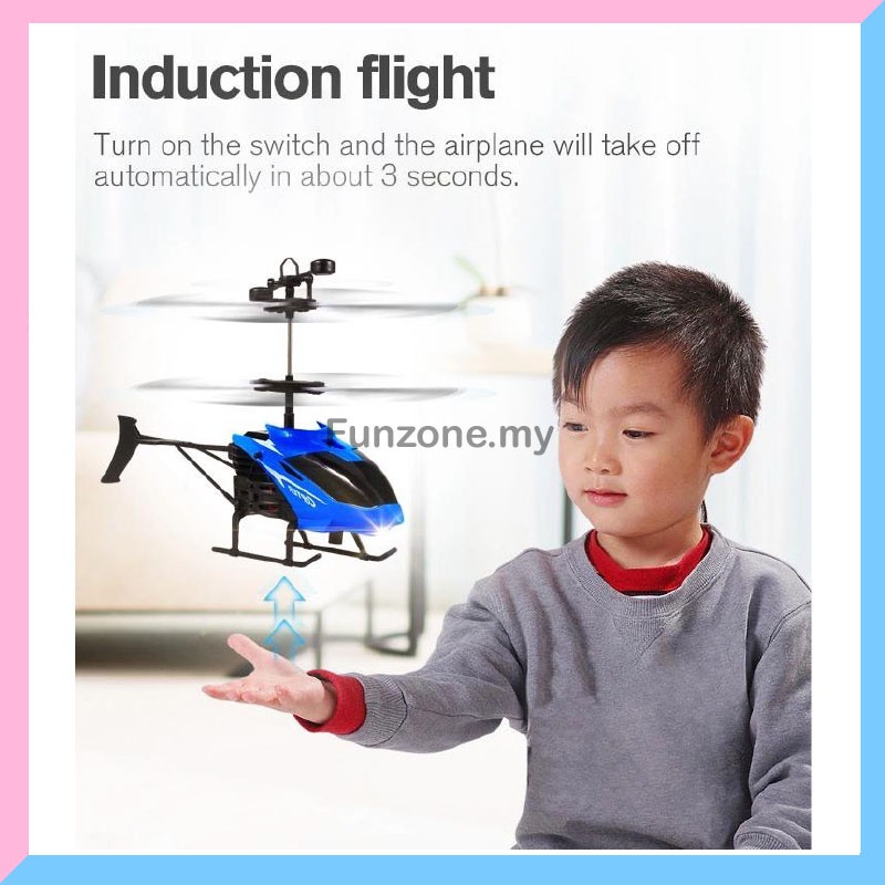 Flying Toys Helicopter with Lights USB Rechargeable Hand Control ...