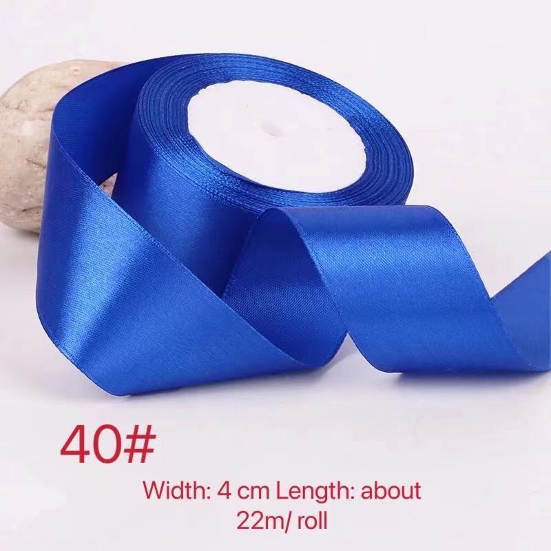 (25 yards/roll) 40mm Single Face Satin Ribbon Fabric Webbing Decoration ...