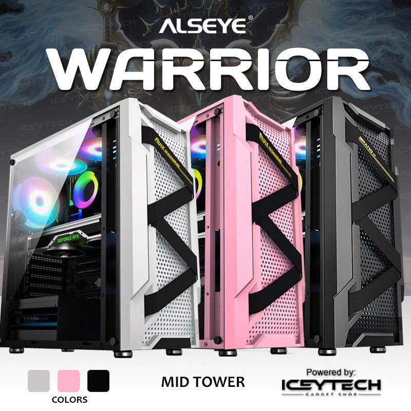 ALSEYE WARRIOR Mid tower CPU Case (ATX/M-ATX/IT) | Shopee Philippines
