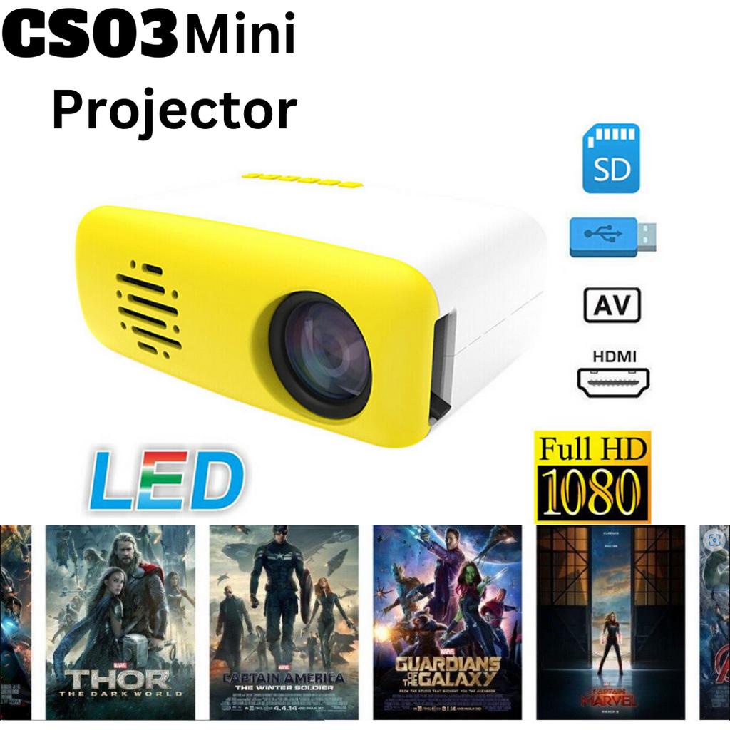 Y300 Mini Projector Phone Portable Projector Laptop Lcd 1080P Small ...