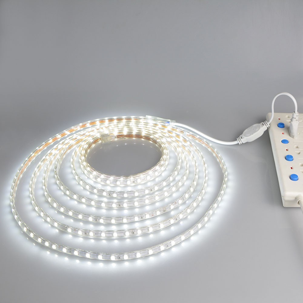 8MM led strip lights 5050 led strip IP44 220v Power plug purchased ...