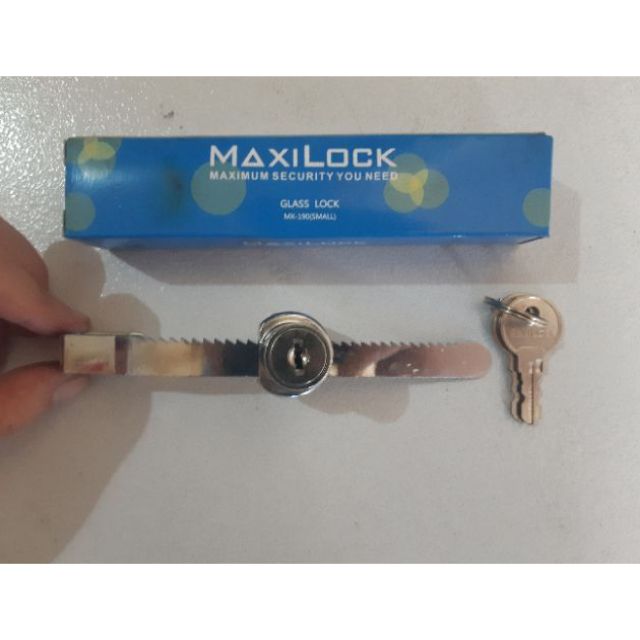 Maxilock Glass Lock MX-190 High Quality (per set) | Shopee Philippines