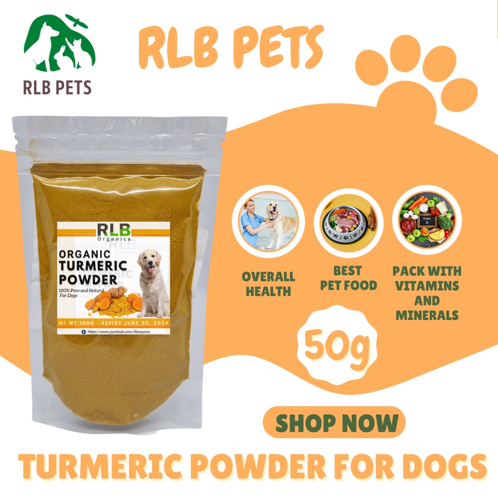 50 grams Pure Natural Turmeric Powder for Dogs Overall Health w ...
