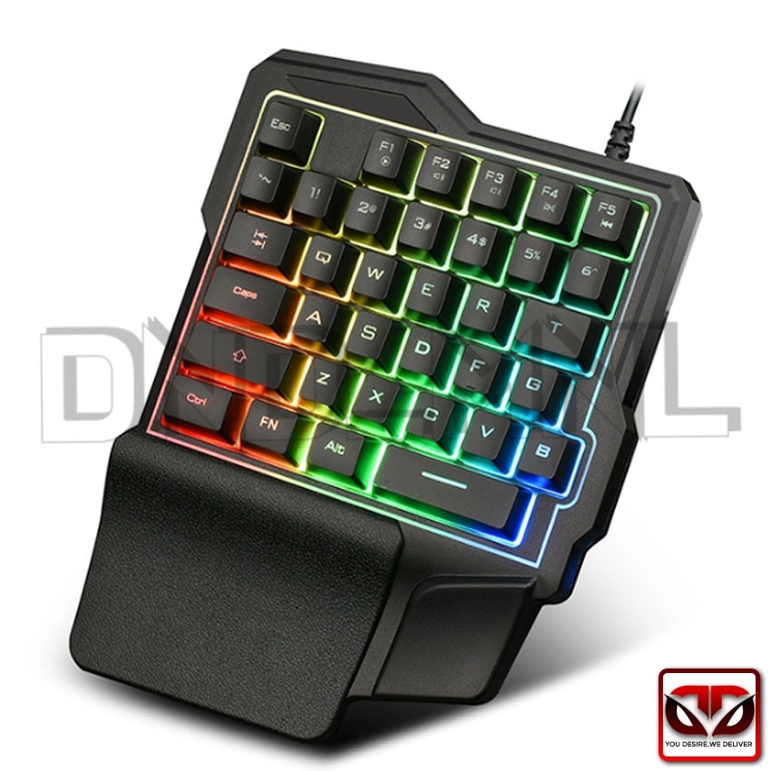 D&D Key 7 Single Hand Gaming Mini keyboard | Shopee Philippines